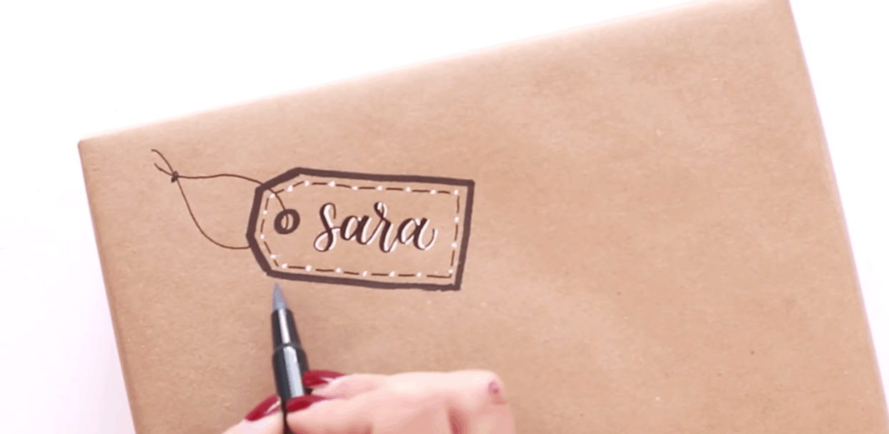 Make Your Hand Lettered Holiday Gift Tags - The Happy Ever Crafter Inc.