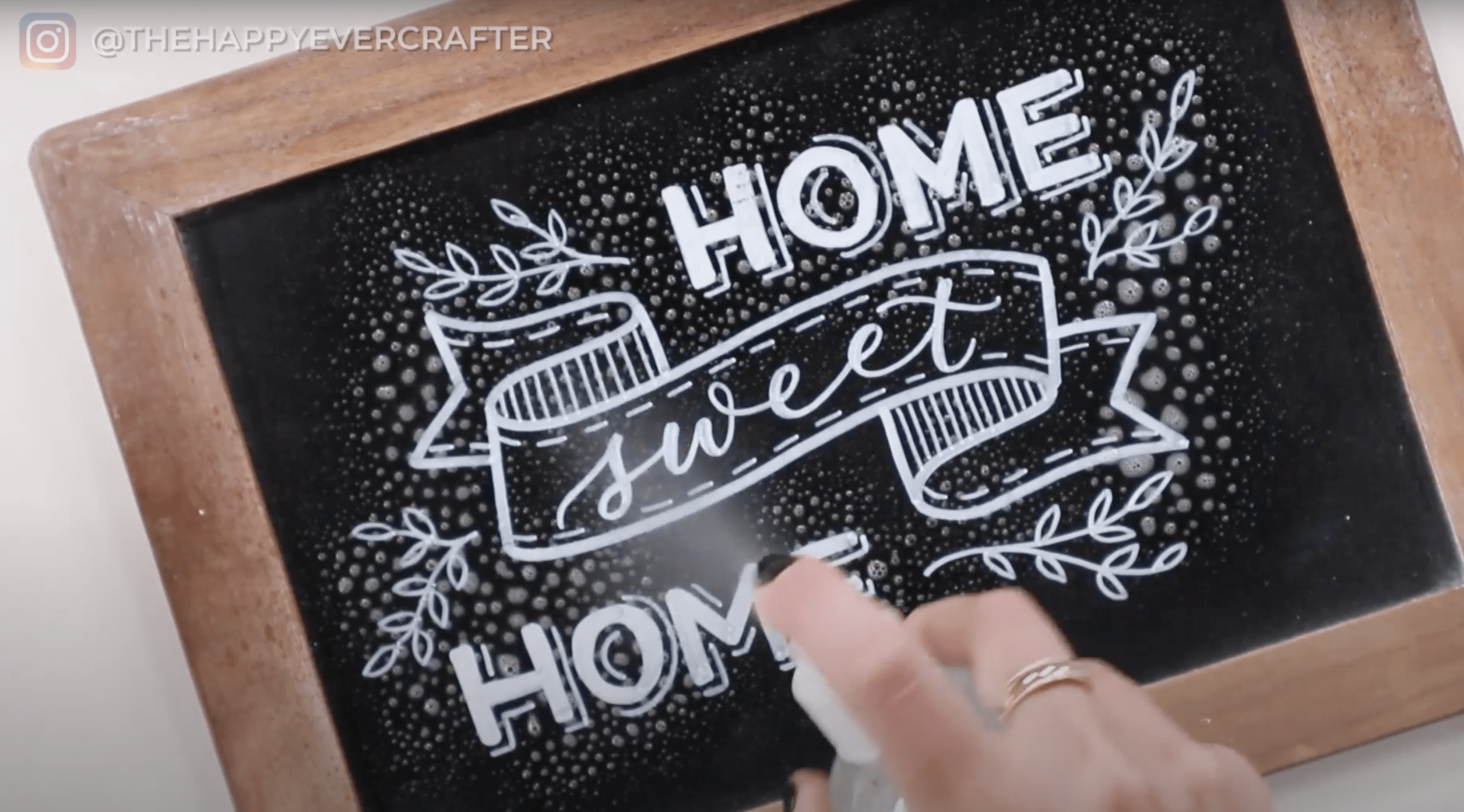 How to Fix Chalkboard Ghosting - The Happy Ever Crafter Inc.