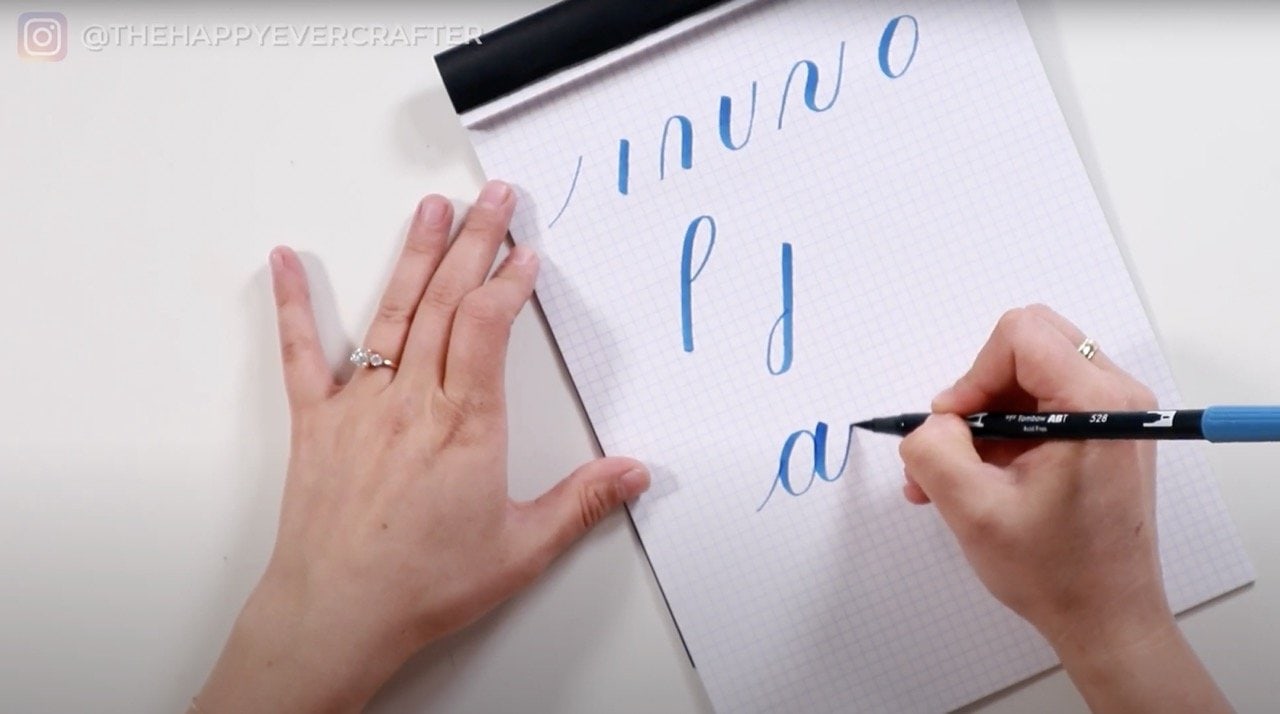 What are the Calligraphy "Basic Strokes"? - The Happy Ever Crafter Inc.