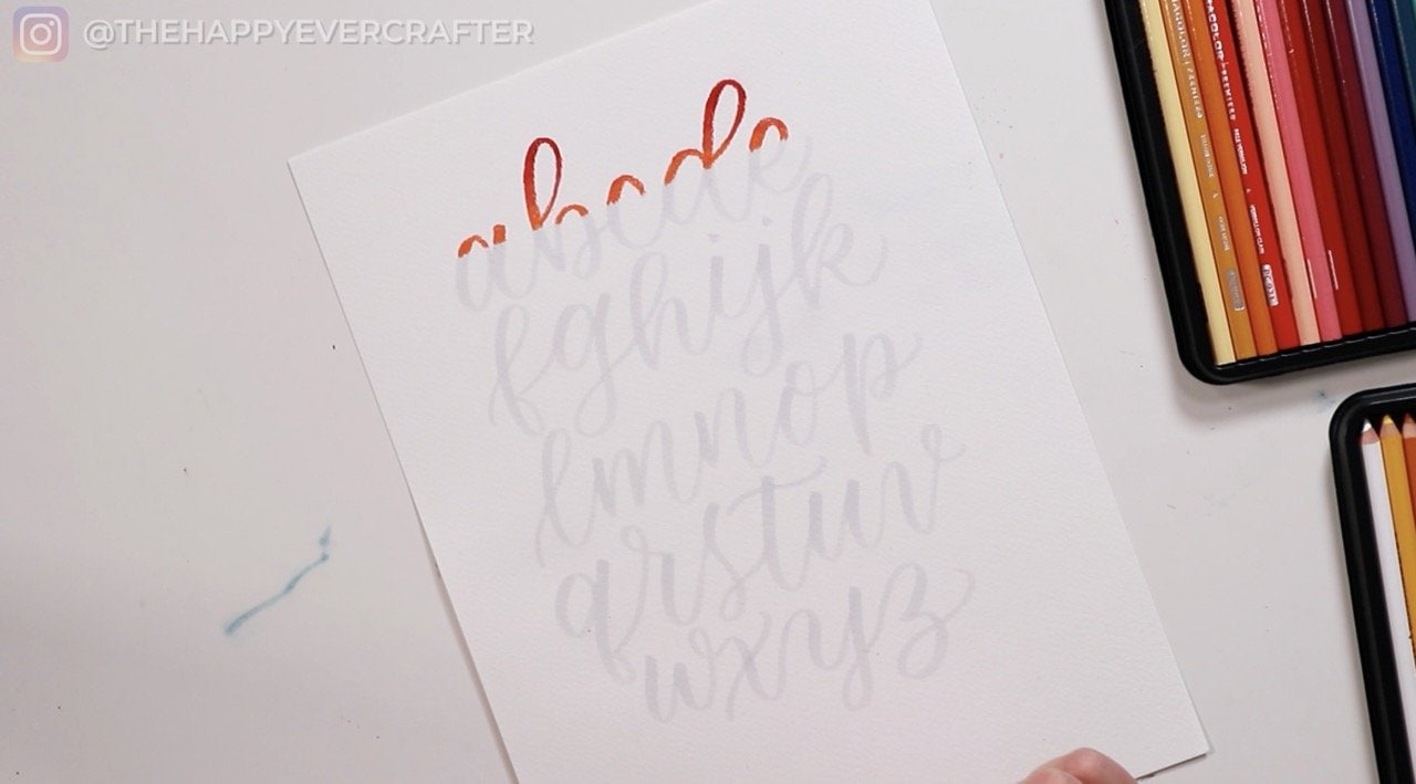 Lettering with Colored Pencils - The Happy Ever Crafter Inc.