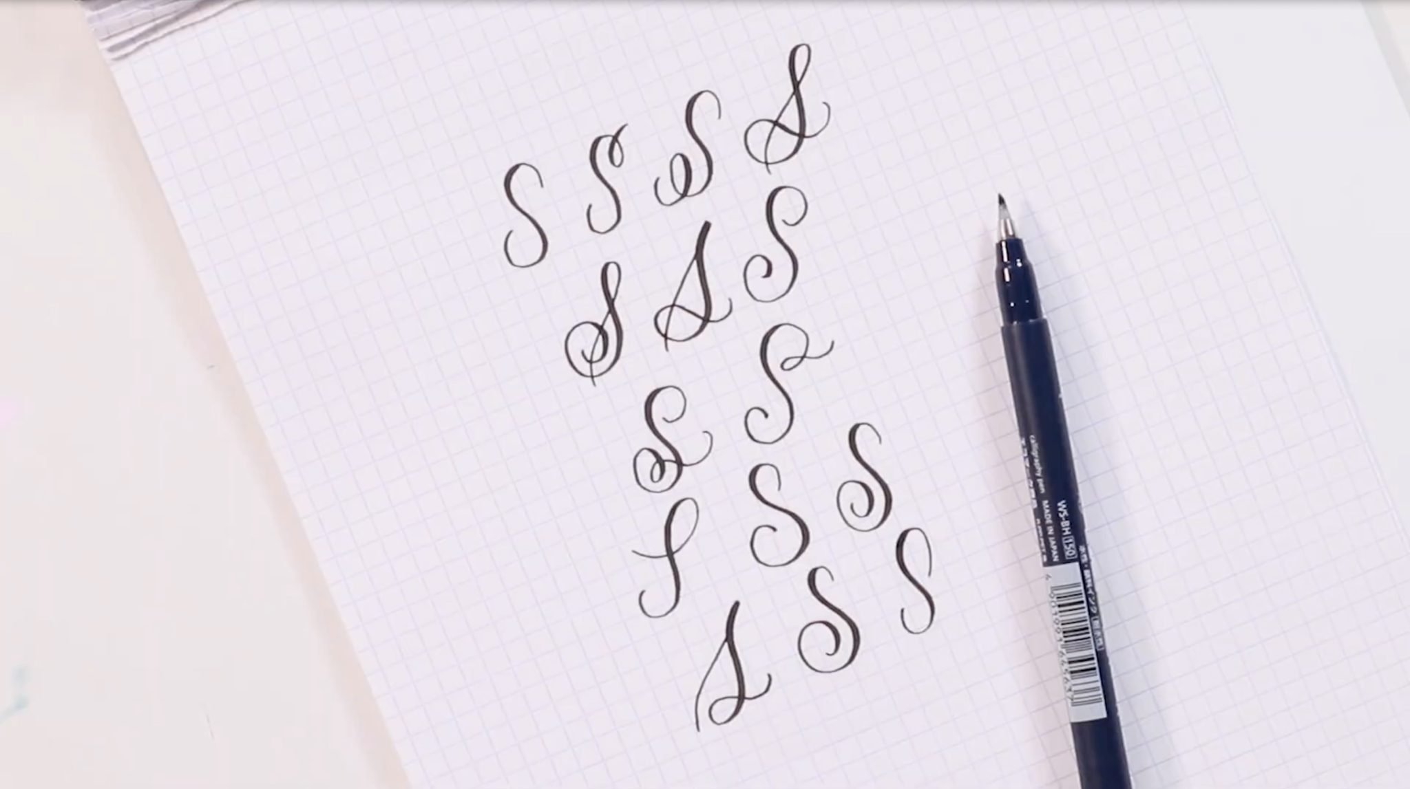 15 Ways To Write Letter S in Brush Calligraphy - The Happy Ever Crafter ...