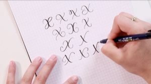 15 Ways To Write Letter X in Brush Calligraphy - The Happy Ever Crafter ...
