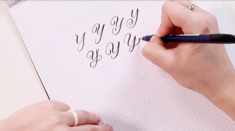 15 Ways To Write Letter Y in Brush Calligraphy - The Happy Ever Crafter ...