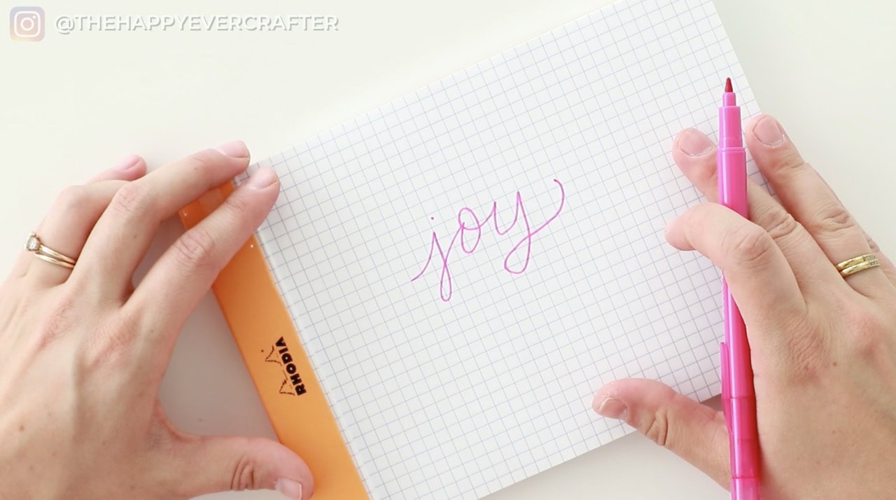 How to Fake Calligraphy (Perfect for Beginners!) - The Happy Ever ...