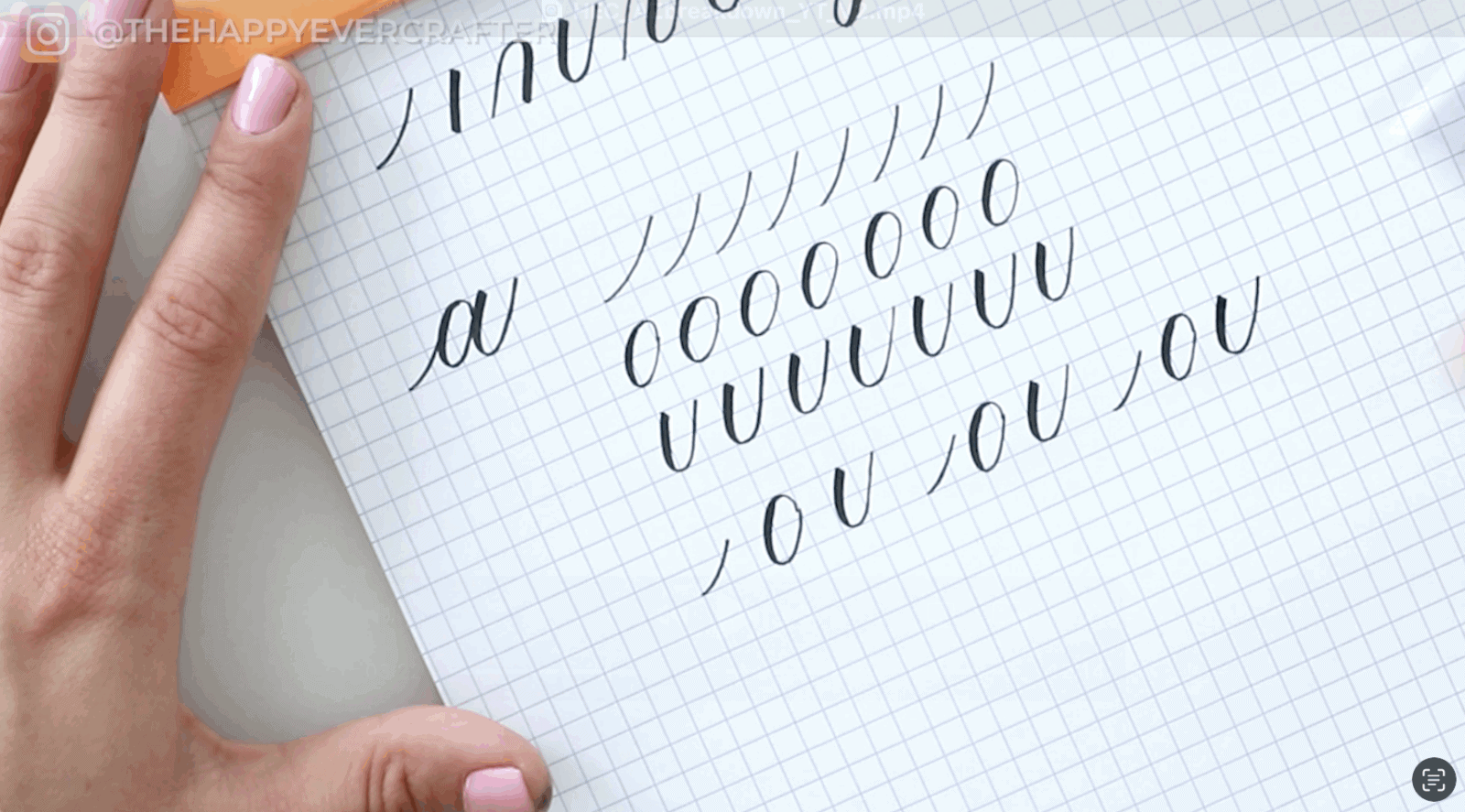 Calligraphy Alphabet BREAKDOWN - The Happy Ever Crafter Inc.