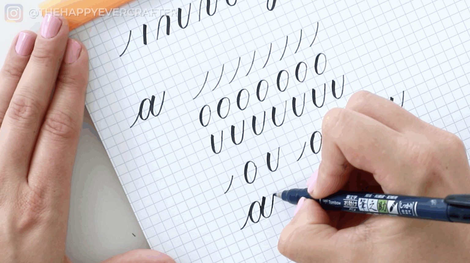Calligraphy Alphabet BREAKDOWN - The Happy Ever Crafter Inc.