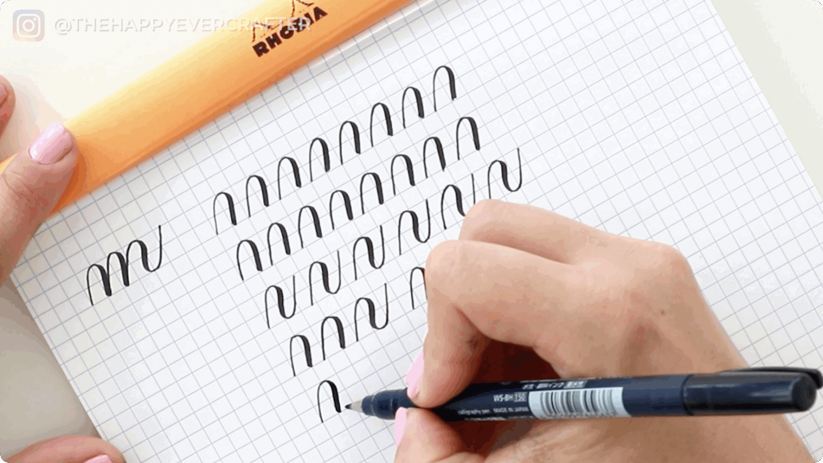Calligraphy Alphabet BREAKDOWN - The Happy Ever Crafter Inc.