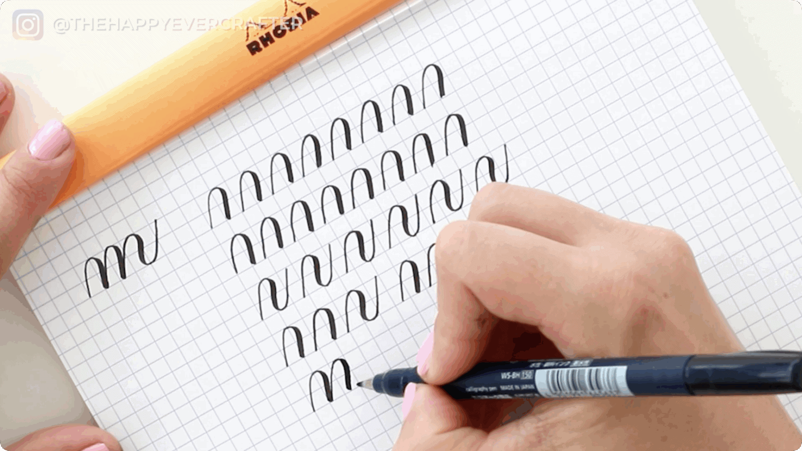 Calligraphy Alphabet BREAKDOWN - The Happy Ever Crafter Inc.