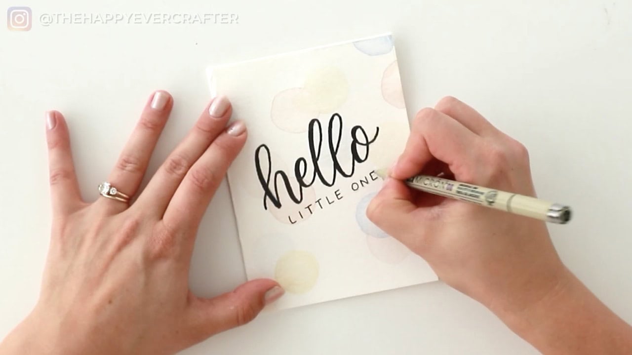 Cute DIY Baby Shower Card - The Happy Ever Crafter Inc.