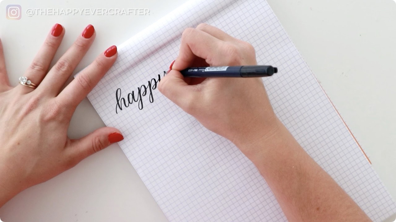 DIY Holiday Calligraphy (with free worksheet!) - The Happy Ever Crafter ...