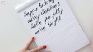 DIY Holiday Calligraphy (with free worksheet!) - The Happy Ever Crafter ...